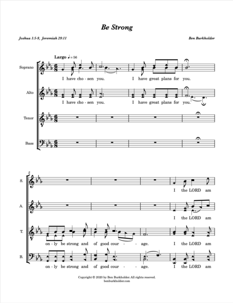Be Strong | Ben Burkholder Music