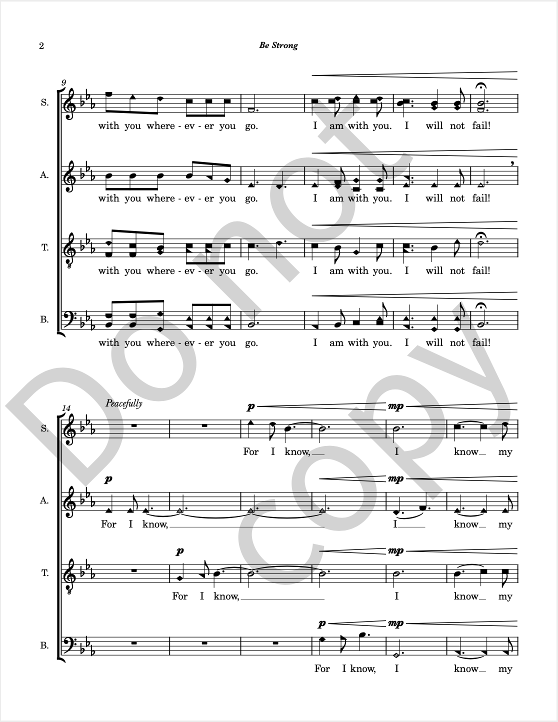 Be Strong | Ben Burkholder Music