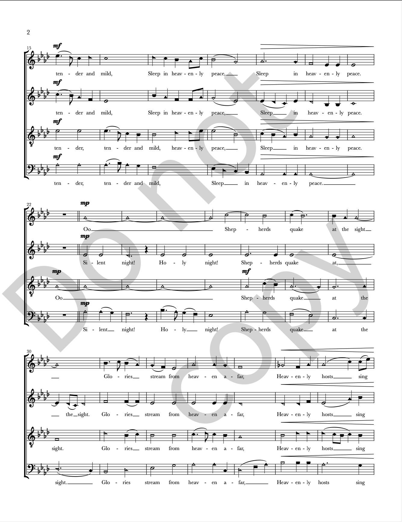 Silent Night - Ben Burkholder Music